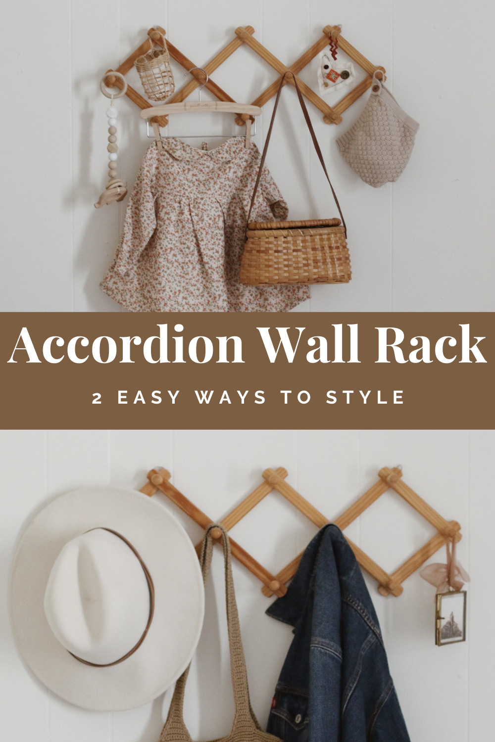 Accordion Wall Rack: 2 Easy Ways to Style | all things ordinaire